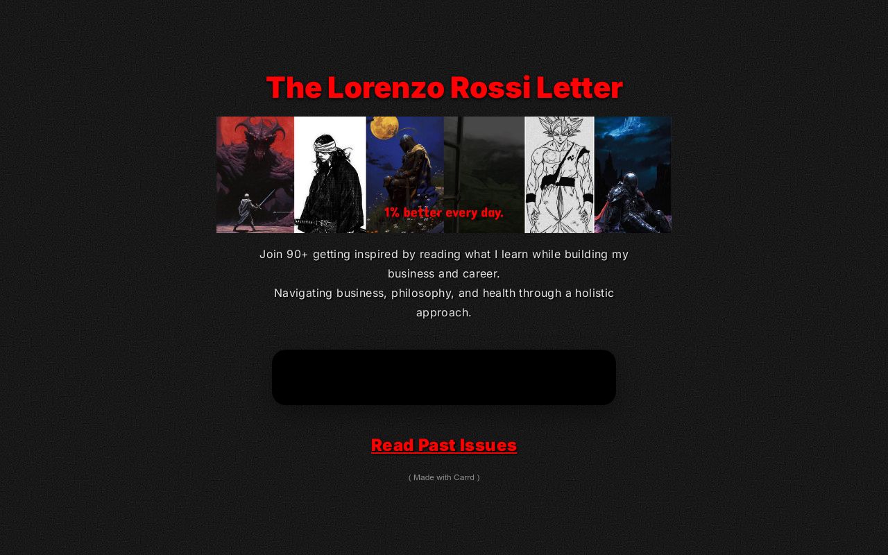 The Lorenzo Rossi Letter